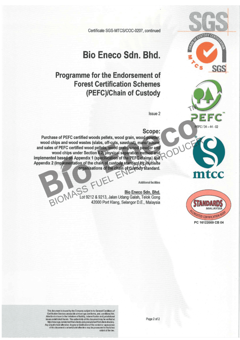 Certifications - BIOENECO